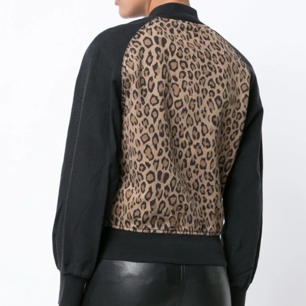 R13 | Jackets & Coats | R3 Leopard Print Japanese Streetwear Raglan ...